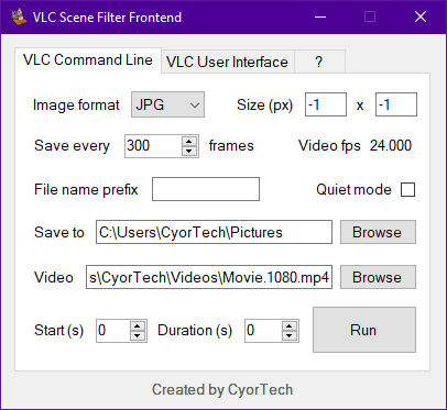Extract Video Frames to Images with VLC • CyorTech