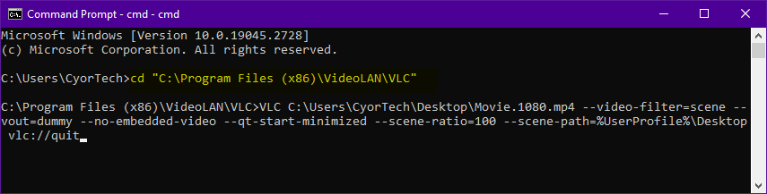 Extract Video Frames To Images With Vlc • Cyortech